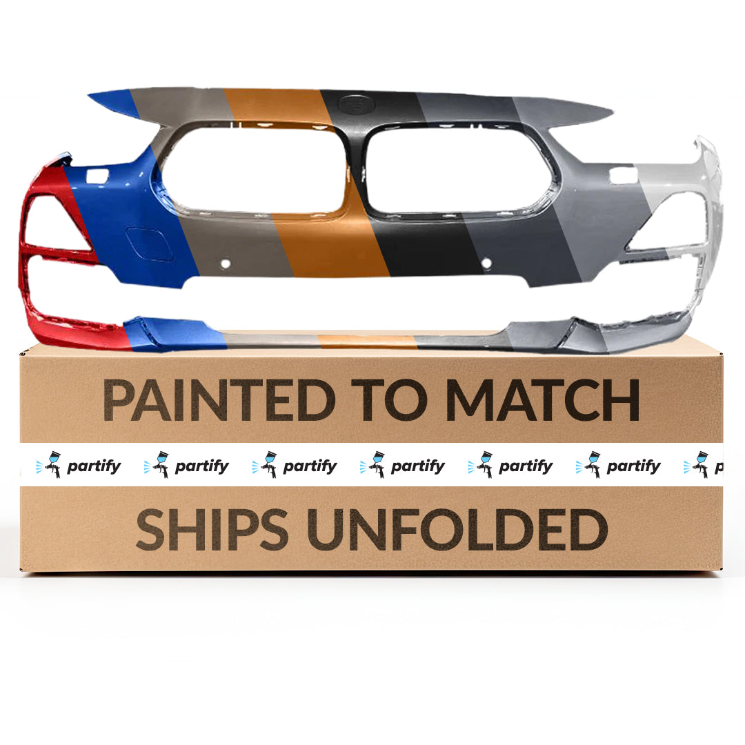 BMW X2 Front Bumper Without M-Package & With 2 Sensor Holes & With Hea ...