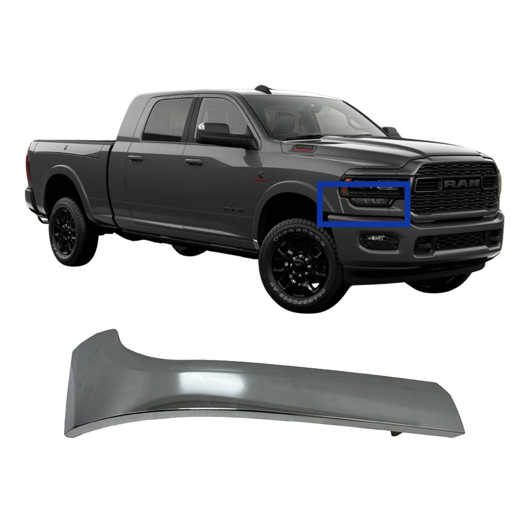Chrome RAM 2500/3500 Passenger Side OEM Headlight Molding - 6NB301Z0AB ...