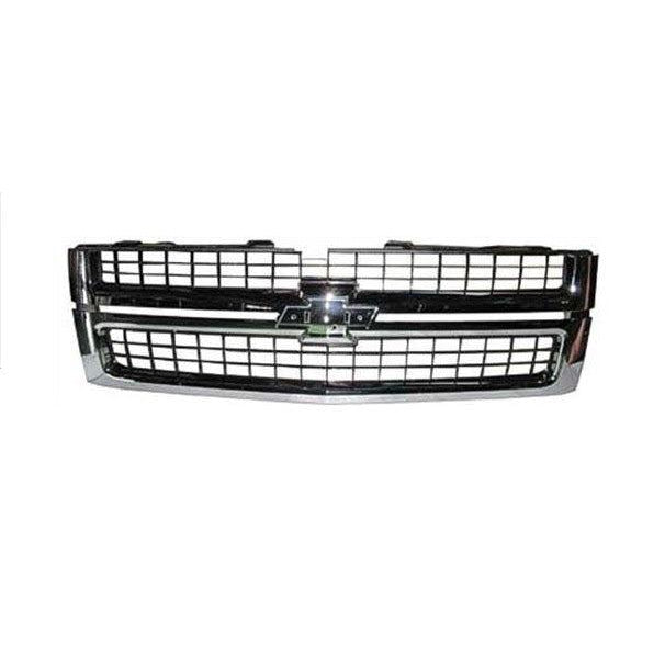2007-2010 Chevrolet Pickup Chevy Silverado Grille Matte Black With ...