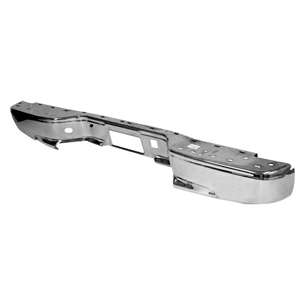 Chrome GMC Sierra Fleetside OEM Rear Bumper - 12473000 — Partify