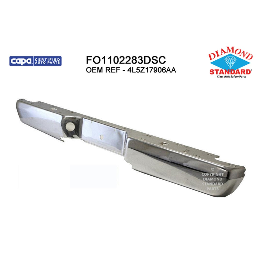 1993-2011 Ford Ranger Rear Bumper Face Bar Chrome - FO1102283 — Partify