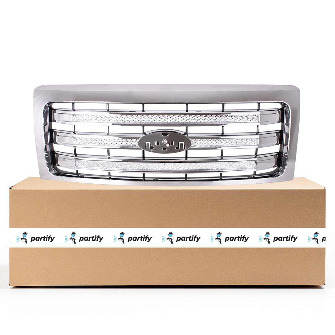 2013-2014 Ford F-150 Lariat Grille W/Chrome Pkg Assembly - FO1200638 ...
