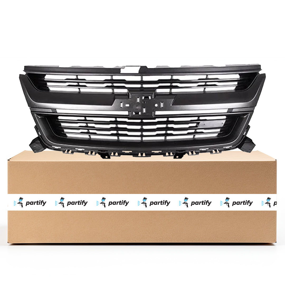 2015-2020 Chevrolet Colorado Grille Matte Black With Gray Frame Z-71 ...