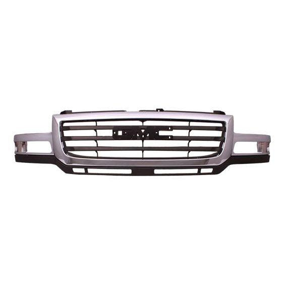 2003-2007 GMC Pickup GMC Sierra Grille Chrome Black 2500/3500 ...