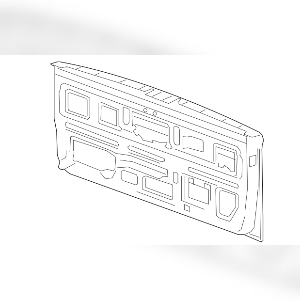 GMC Sierra 1500 OEM Tailgate Shell Model - 84414758 — Partify