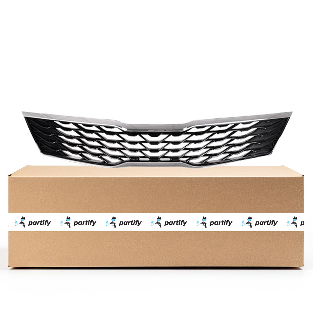 KIA Optima OEM Grille Painted Black With Outer Chrome Moulding S/Ex Mo ...