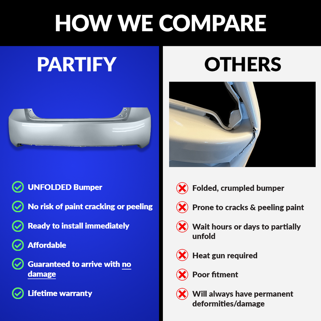 2018-2024 Toyota Camry SE/XSE Rear Bumper Without Sensor Holes ...