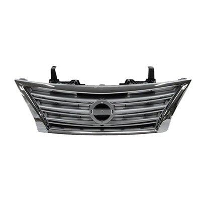 Nissan Sentra OEM Grille Chrome/Silver - 623103SH0A — Partify